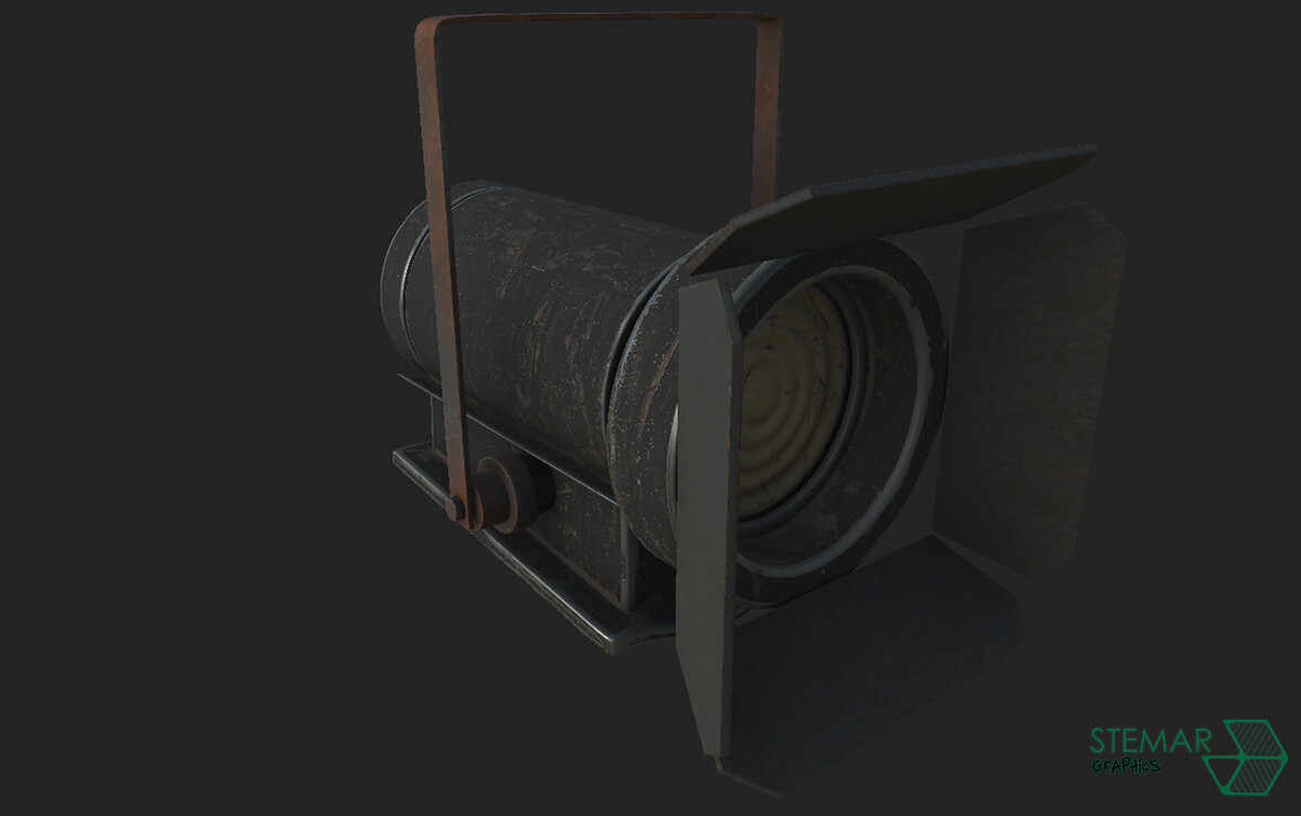 ArtStation - 3D Spotlight Asset 4K Texures | Game Assets