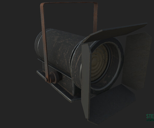 ArtStation - 3D Spotlight Asset 4K Texures | Game Assets