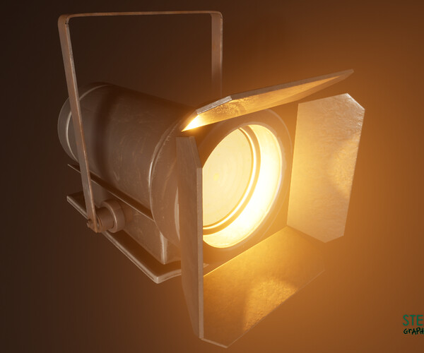 ArtStation - 3D Spotlight Asset 4K Texures | Game Assets
