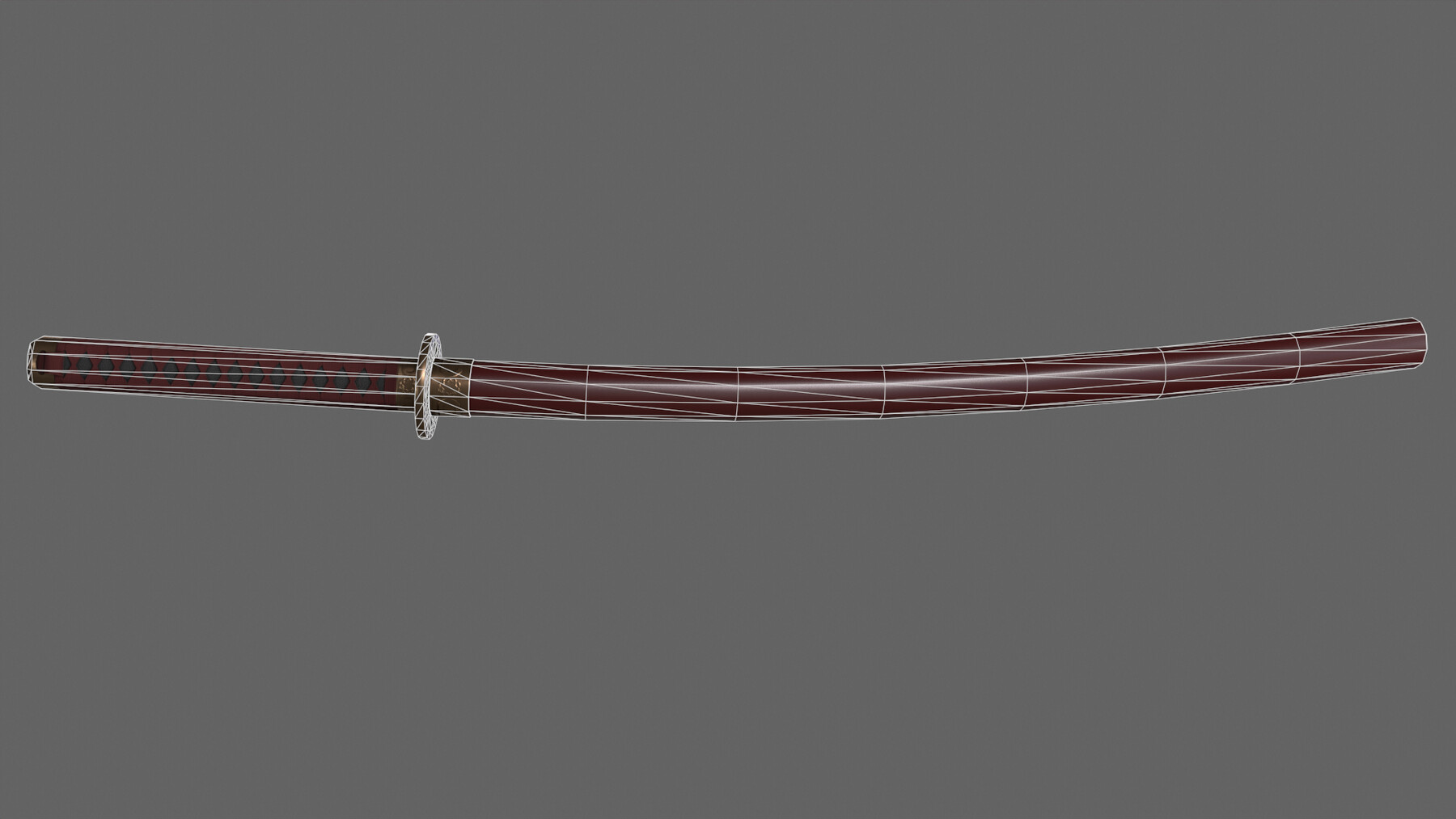 ArtStation - PBR Katana Japanese Sword (Red) Ver.2 | Resources