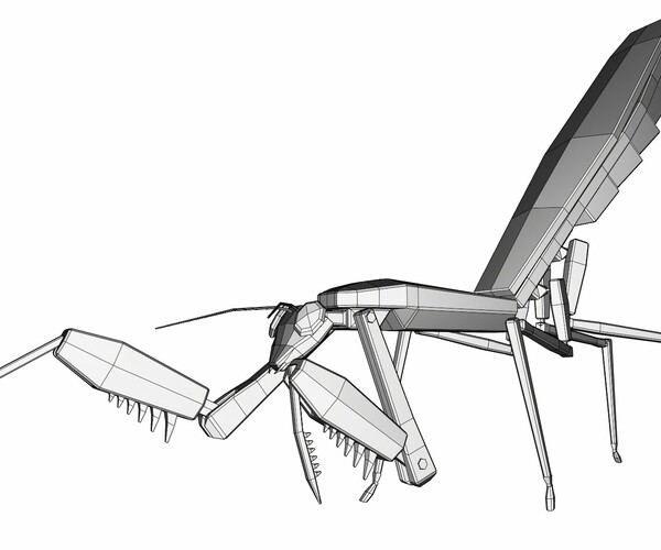 ArtStation - 3D Mecha Mantis | Resources