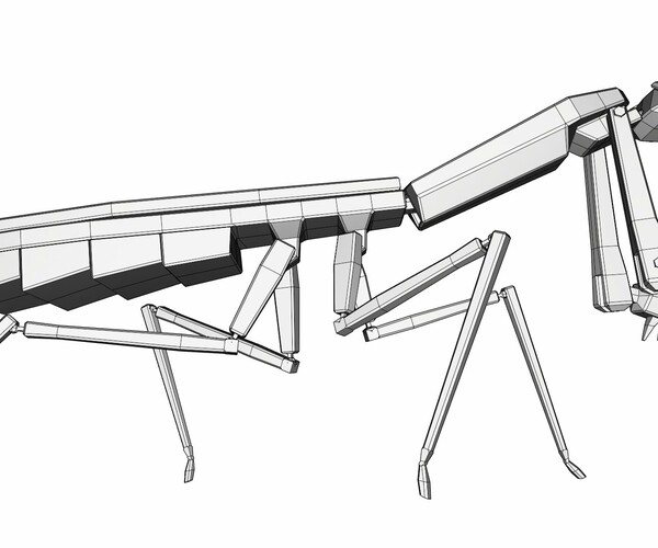 ArtStation - 3D Mecha Mantis | Resources