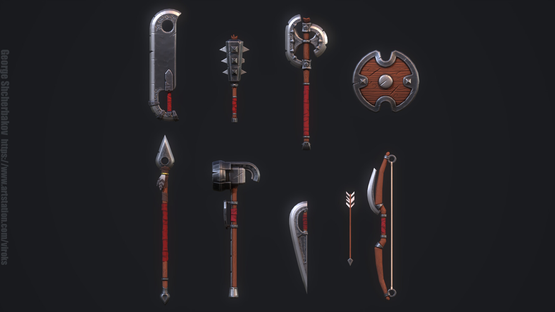 ArtStation - Stylized Weapon Pack | Game Assets
