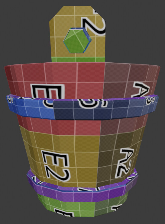 ArtStation - Wooden bucket with metal rings and contamination elements ...