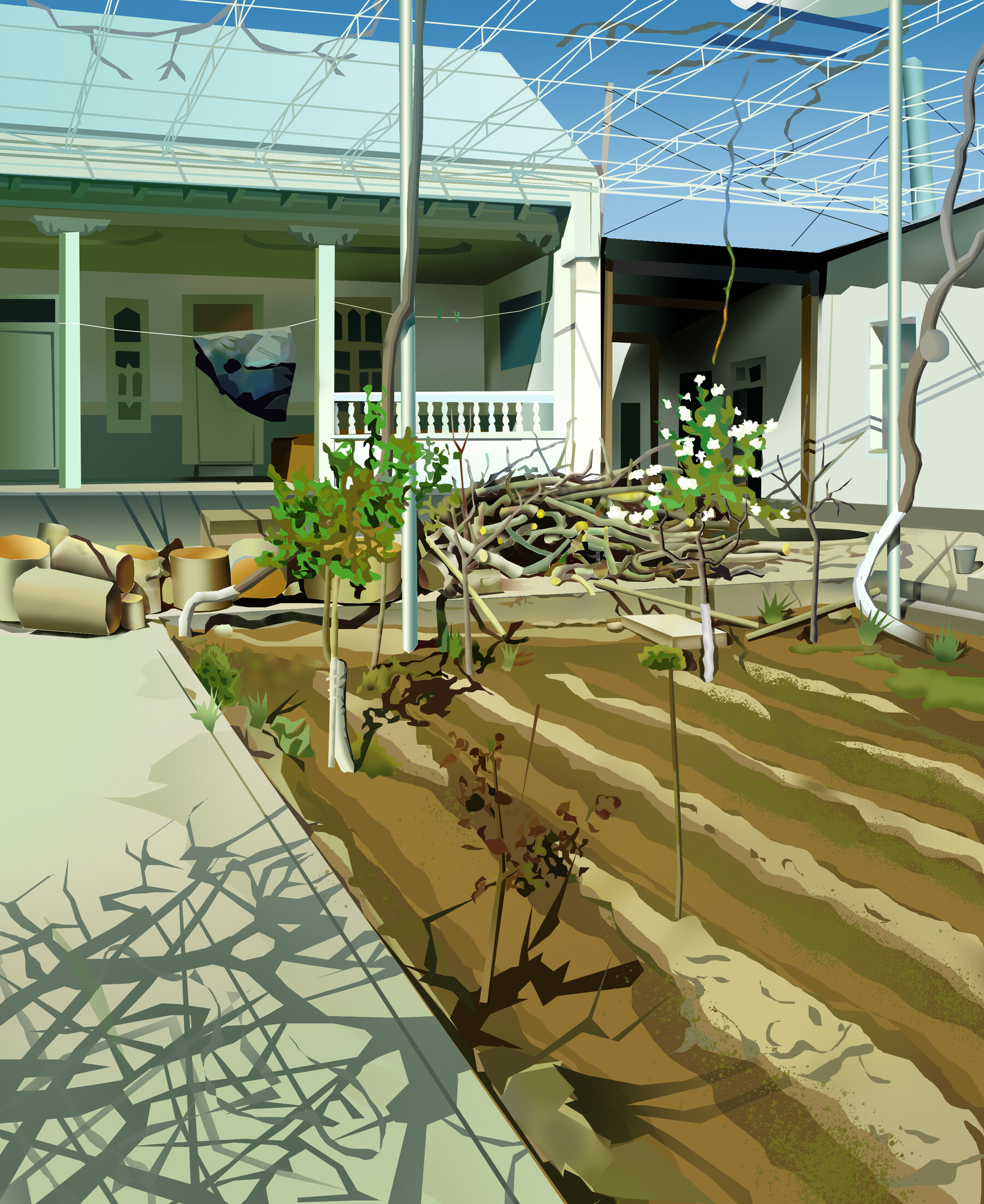 ArtStation - Early spring in the yard. | Artworks