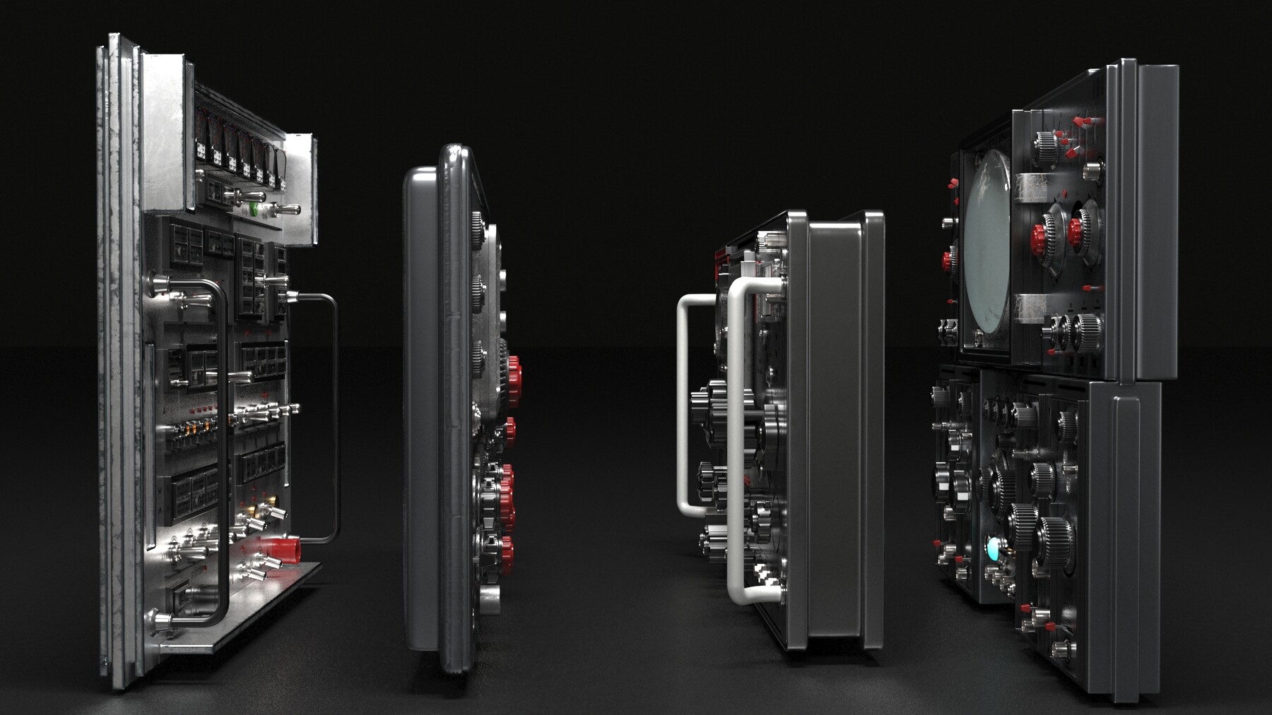 ArtStation - Control panel pack 1 - control panel 3D MODEL | Resources