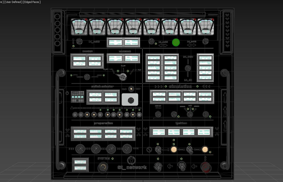 ArtStation - Control panel pack 1 - control panel 3D MODEL | Resources