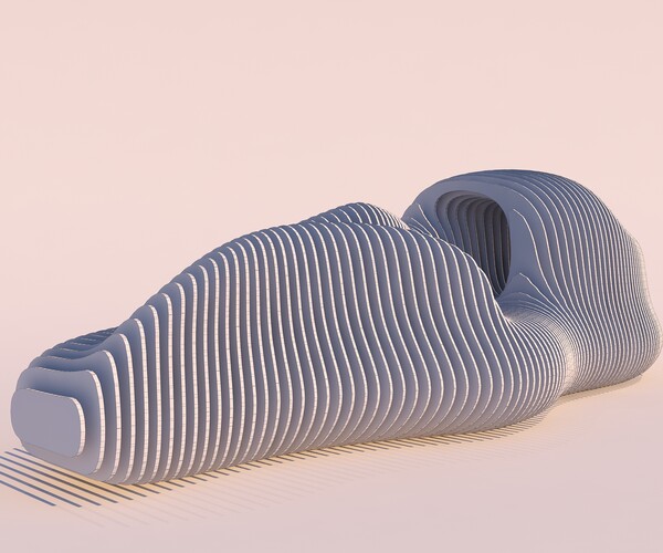 ArtStation - Parametric Bench 01 | Resources