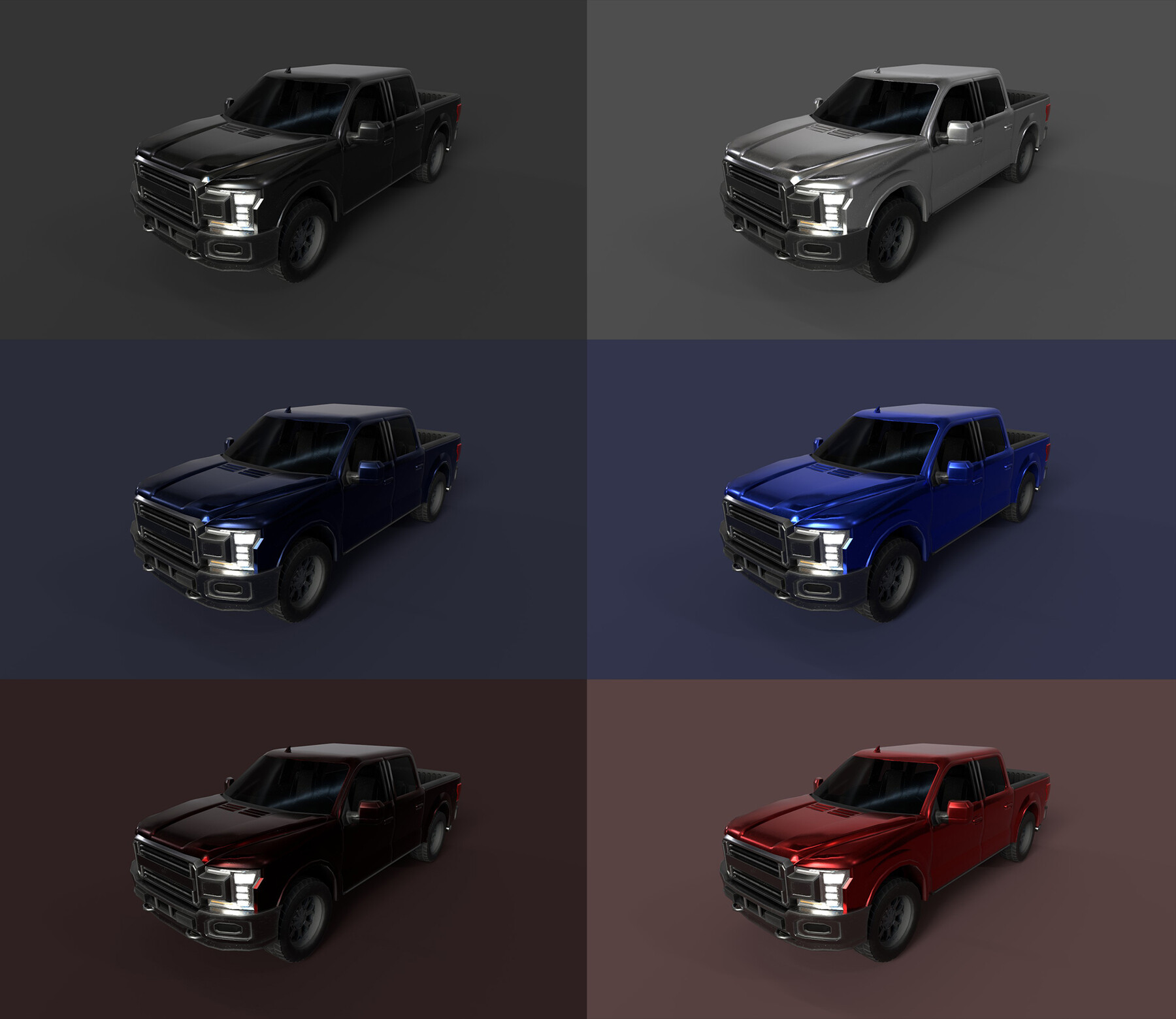 ArtStation - 2018 Ford F-150 Truck Variant (Game Optimized) | Game Assets
