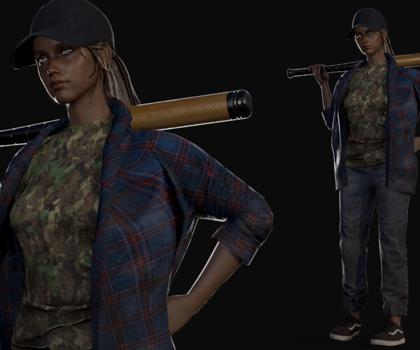 ArtStation - Survival Girl - Game Ready | Game Assets