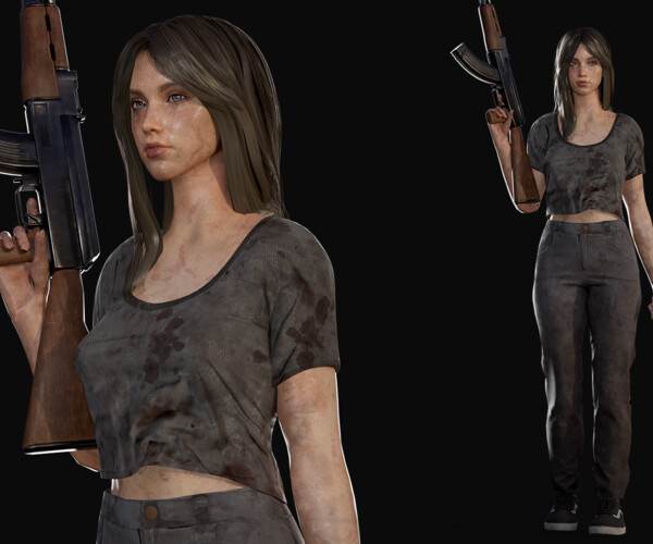 ArtStation - Survival Girl - Game Ready | Game Assets