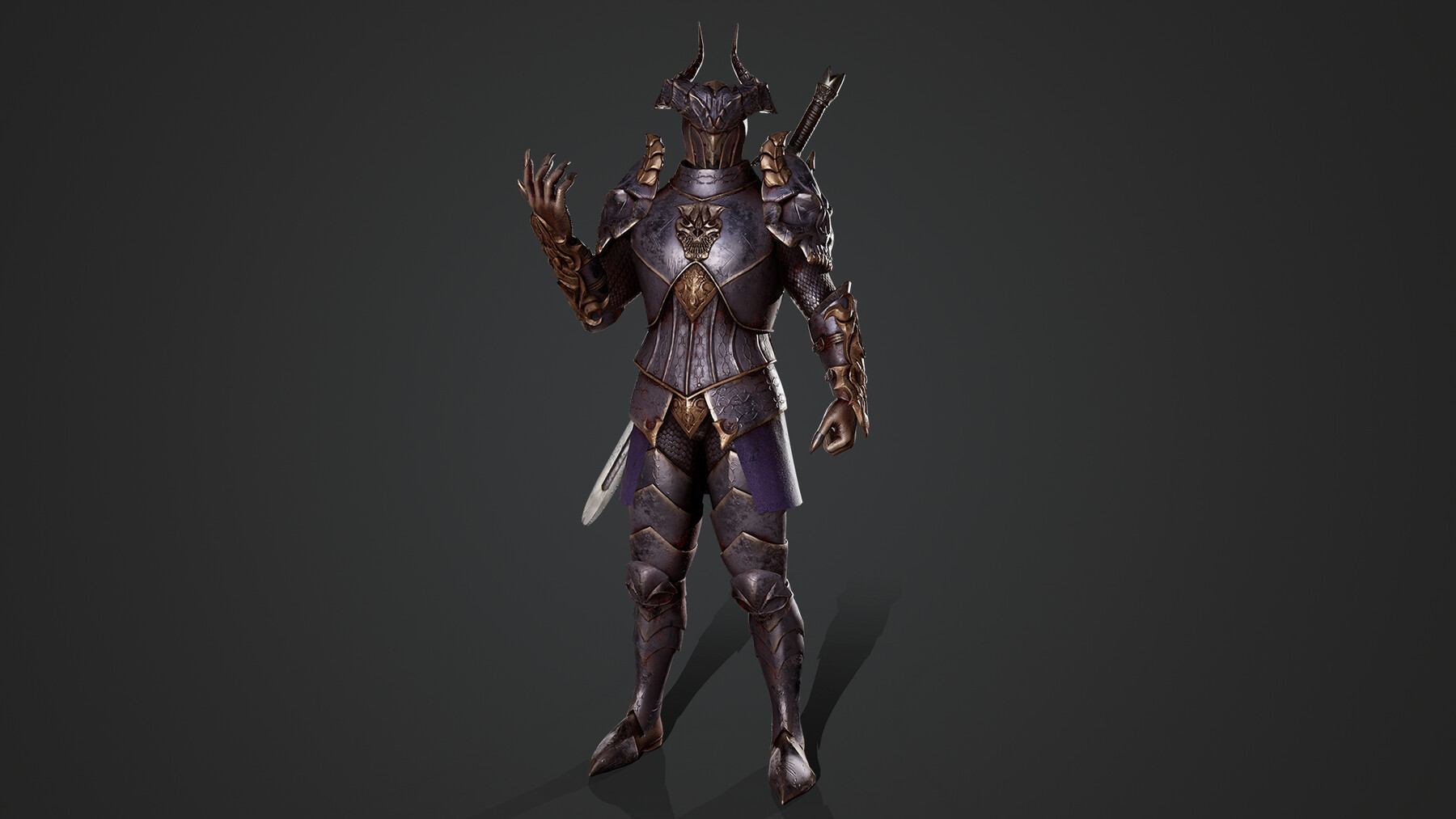 ArtStation - Horned Knight - Game Ready | Game Assets