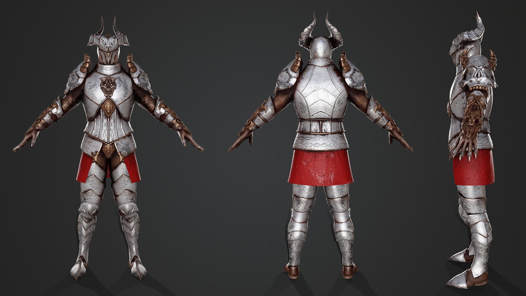 ArtStation - Horned Knight - Game Ready | Game Assets
