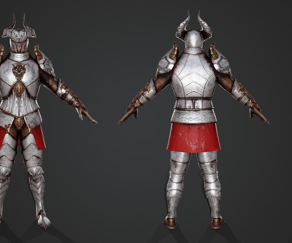 ArtStation - Horned Knight - Game Ready | Game Assets