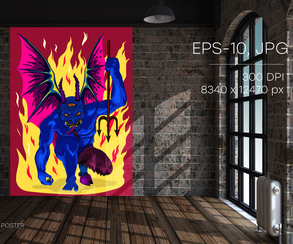 ArtStation - Vintage Cartoon Devil. | Artworks