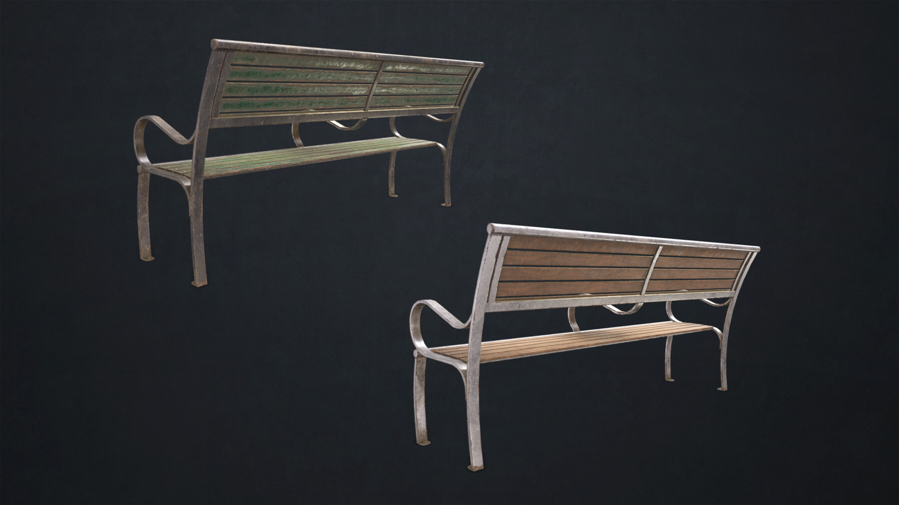 ArtStation - Street Bench - Low Poly | Game Assets