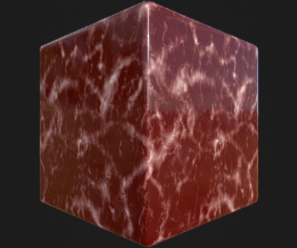 ArtStation - Red marble material. | Game Assets
