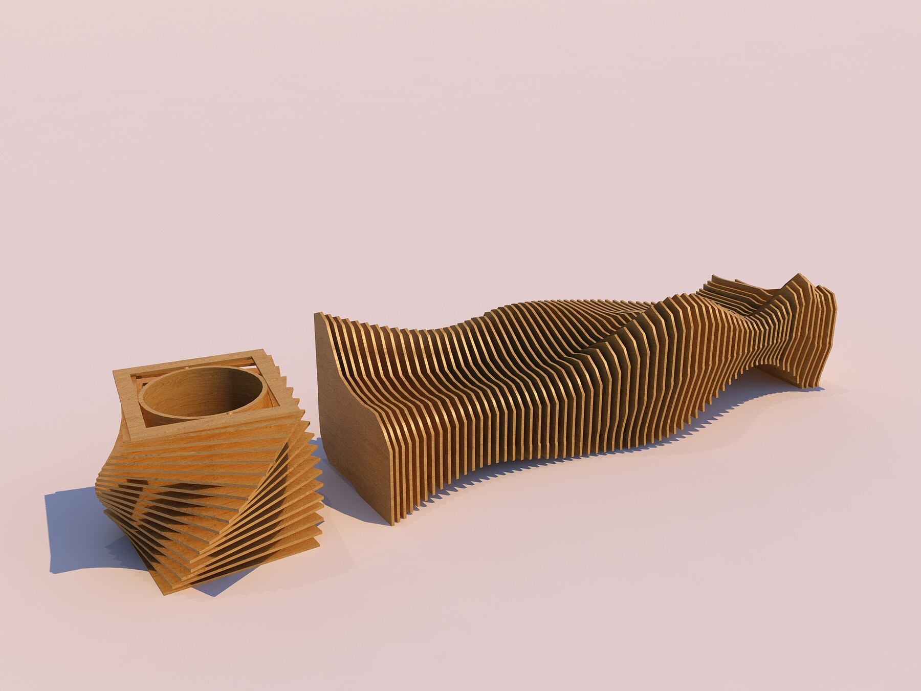 ArtStation - Parametric Bench - 08 | Resources