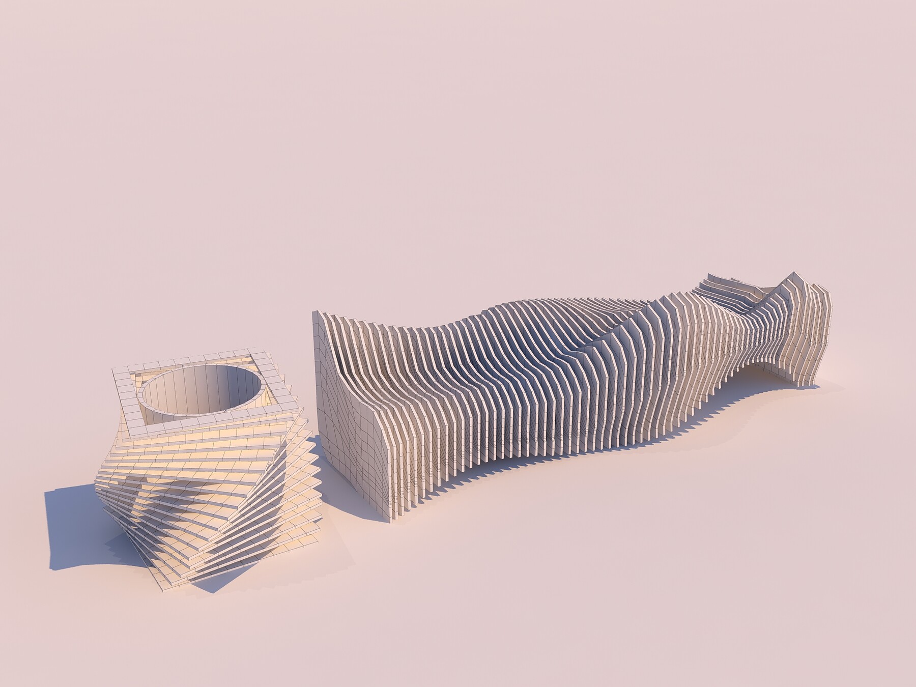 ArtStation - Parametric Bench - 08 | Resources