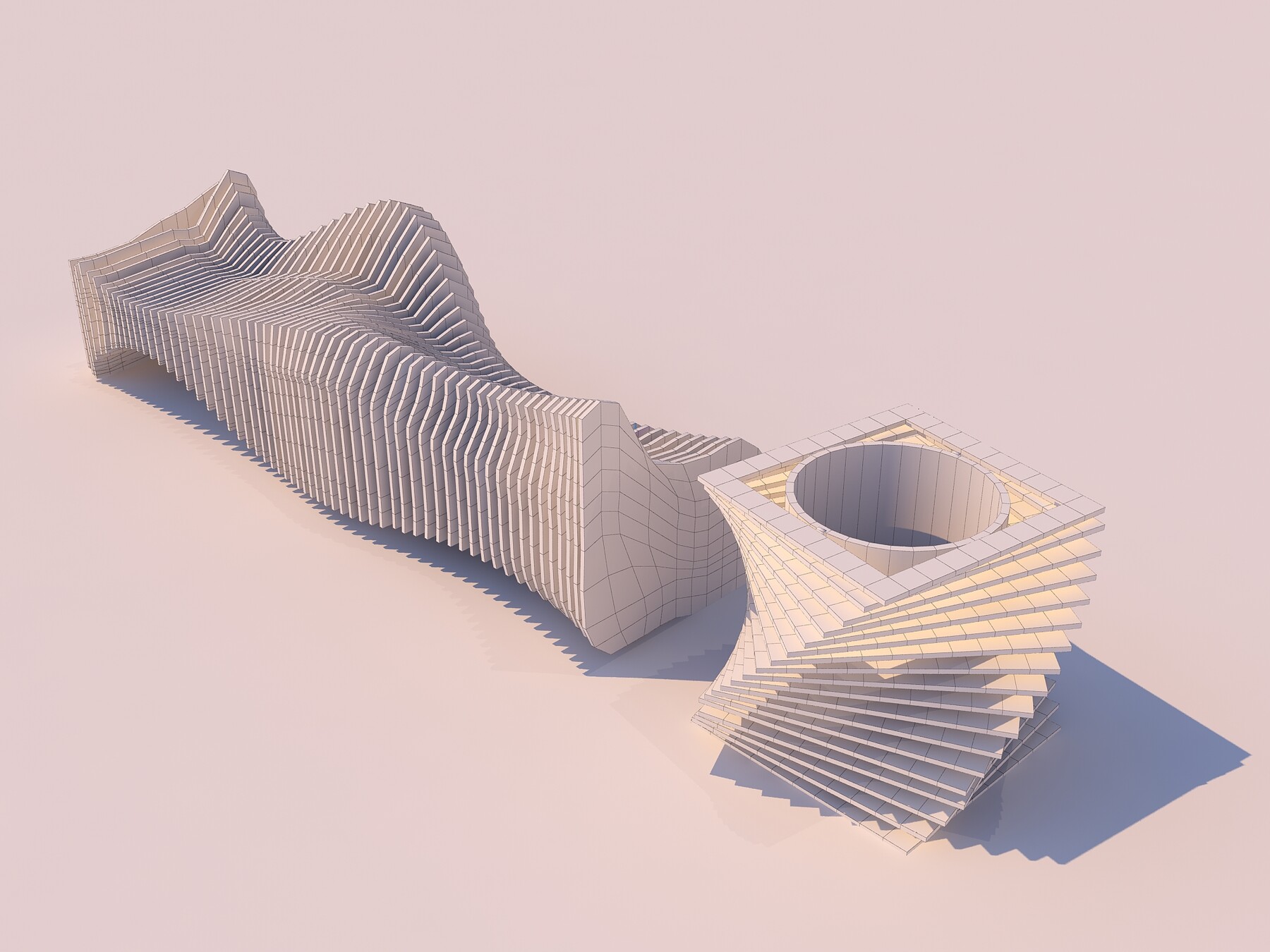 ArtStation - Parametric Bench - 08 | Resources