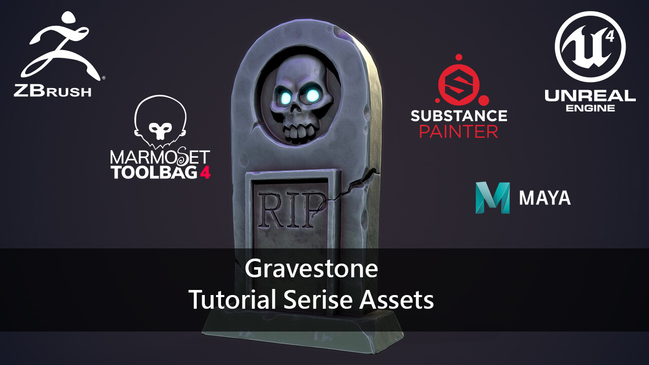 ArtStation - Gravestone: Tutorial Series Assets. | Tutorials