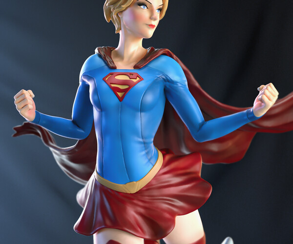 ArtStation - Heroicas - Figure 1 - Supergirl - 3D print model | Resources