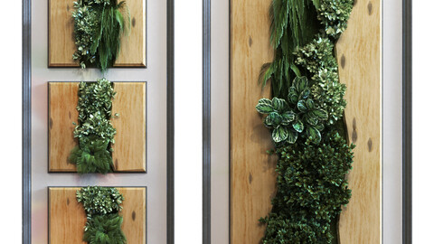 ArtStation - green wall frame set 051 | Resources