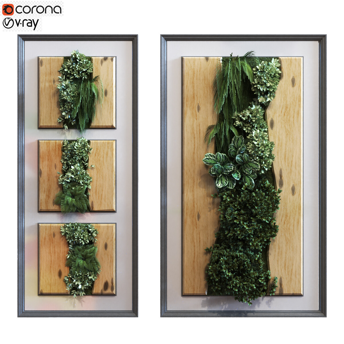 ArtStation - green wall frame set 051 | Resources