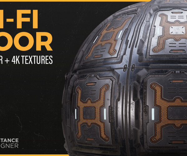 ArtStation - Sci-Fi Hard Surface Floor | Substance Designer | Free ...