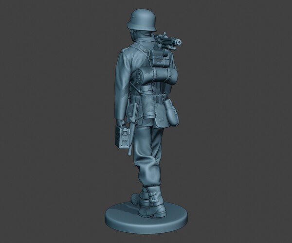 ArtStation - German soldier ww2 MG42 Walk G7 | Resources