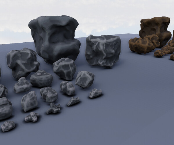 ArtStation - Stylized Rocks Vol 1 For Unity Engine | Game Assets