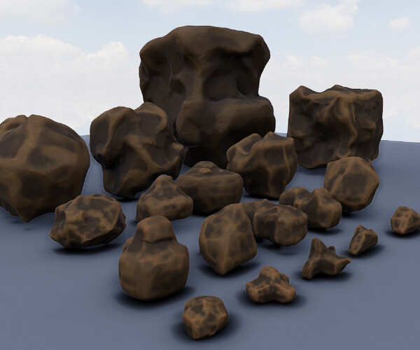 ArtStation - Stylized Rocks Vol 1 For Unity Engine | Game Assets