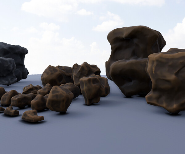 ArtStation - Stylized Rocks Vol 1 For Unity Engine | Game Assets