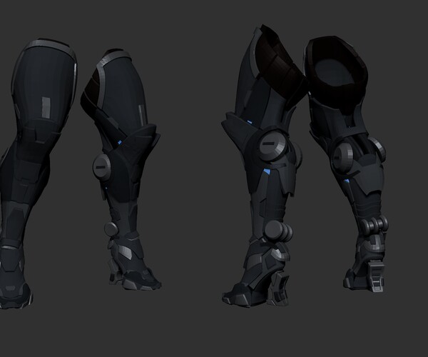 ArtStation - Low Basemesh Legs Girl | Resources