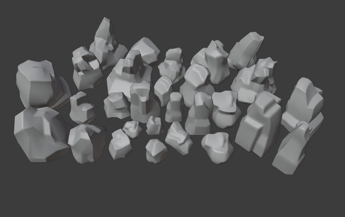 ArtStation - Stylised Rocks | Resources