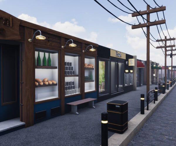 ArtStation - Stores Vol 1 For Unity Engine | Game Assets