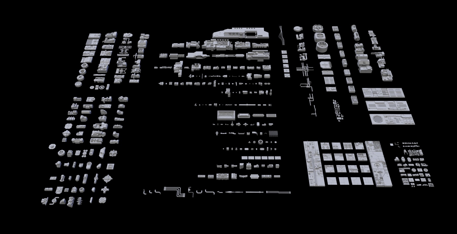 ArtStation - Scifi Greeble Kitbash | Resources