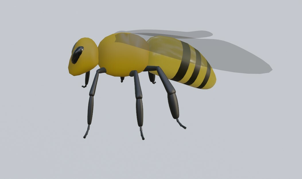 ArtStation - Bee - Abelha Low-poly 3D model | Game Assets