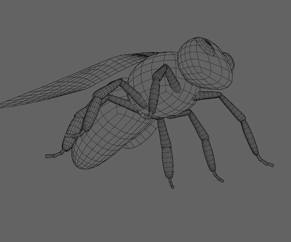 ArtStation - Bee - Abelha Low-poly 3D model | Game Assets