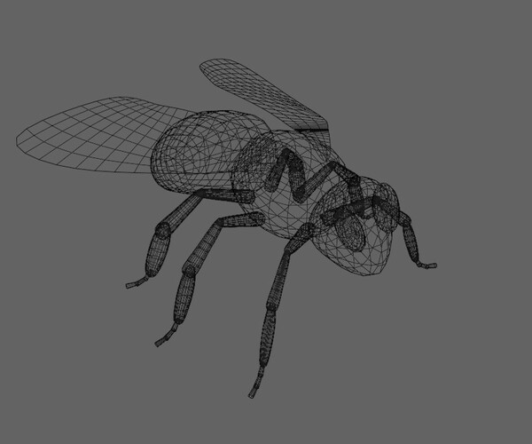 ArtStation - Bee - Abelha Low-poly 3D model | Game Assets
