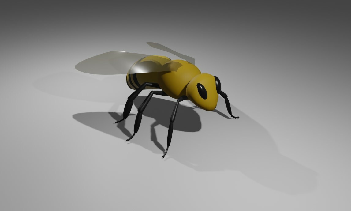 ArtStation - Bee - Abelha Low-poly 3D model | Game Assets