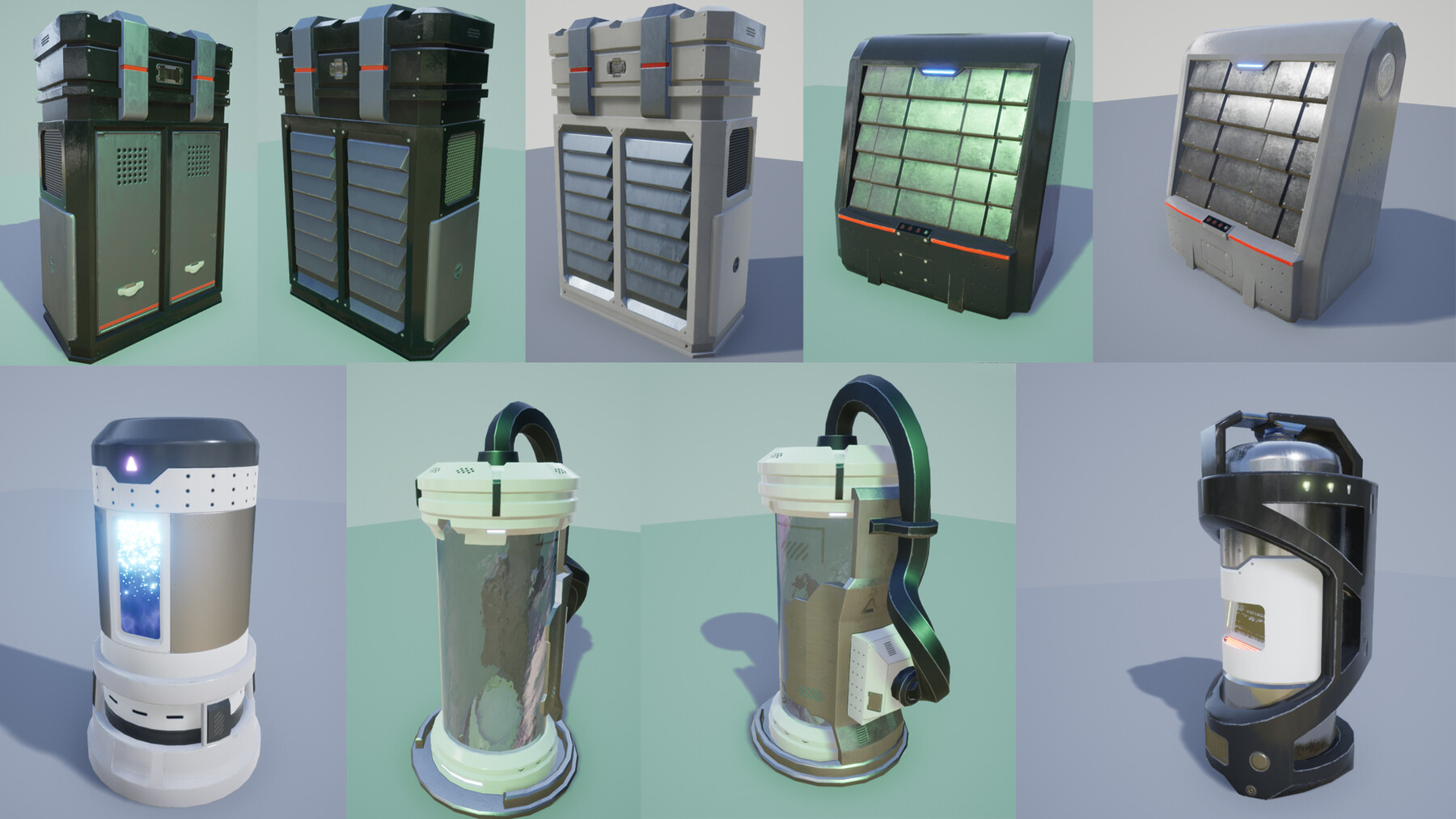 ArtStation - Abstract SciFi Props - Unreal Engine Asset | Game Assets