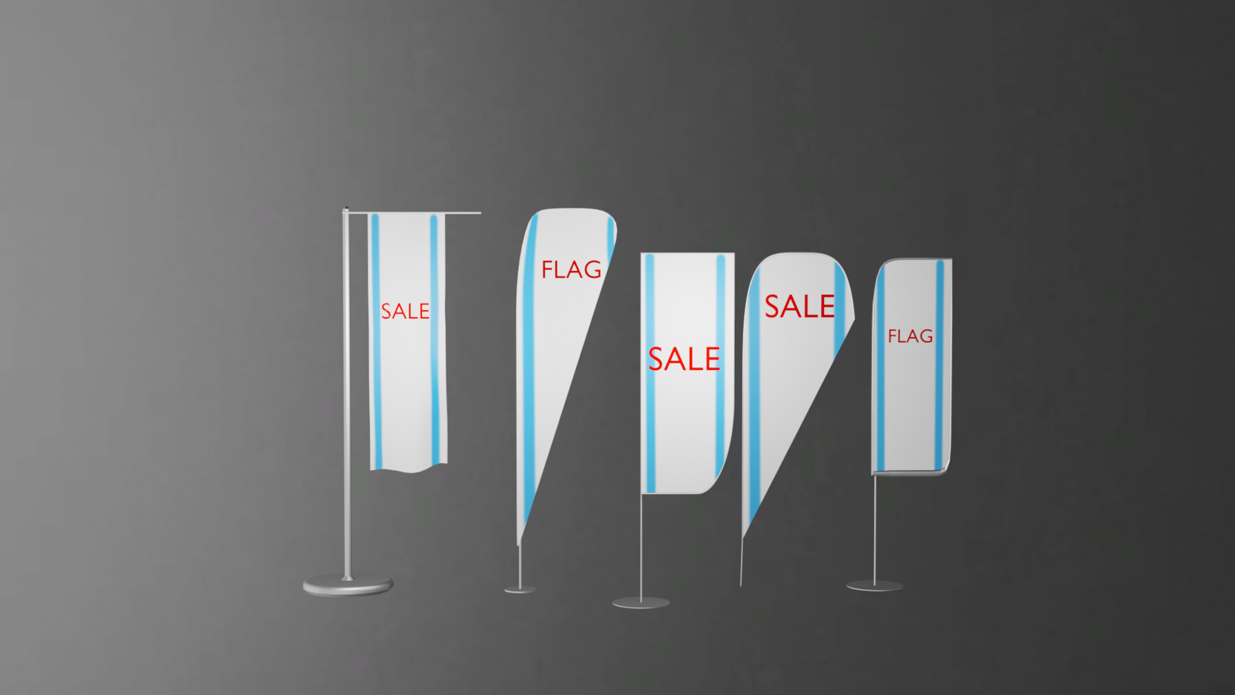 ArtStation - marketing flags pack | Game Assets