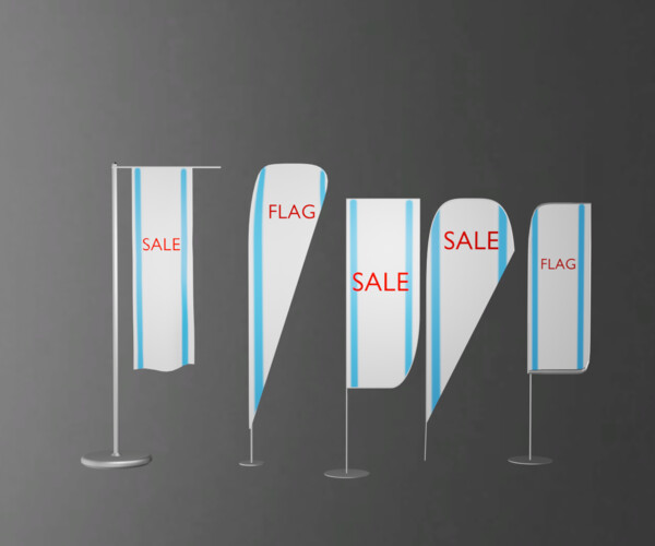 ArtStation - marketing flags pack | Game Assets