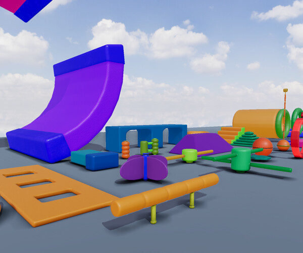 ArtStation - Fun Obstacle Course Expansion For Unity Engine | Game Assets
