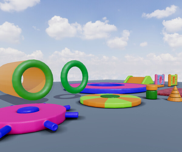 ArtStation - Fun Obstacle Course Expansion For Unity Engine | Game Assets