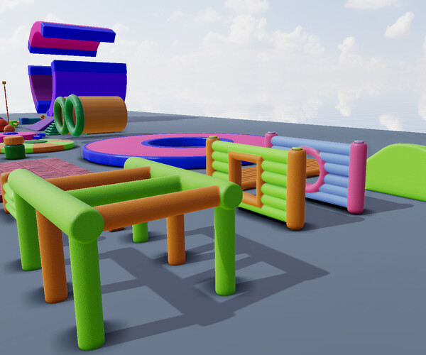 ArtStation - Fun Obstacle Course Expansion For Unity Engine | Game Assets