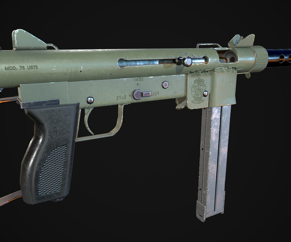 ArtStation - Smith & Wesson M76: Game Ready Prop | Game Assets