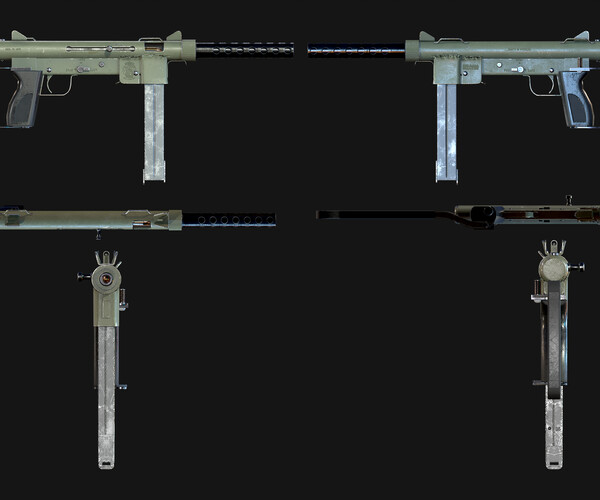 ArtStation - Smith & Wesson M76: Game Ready Prop | Game Assets