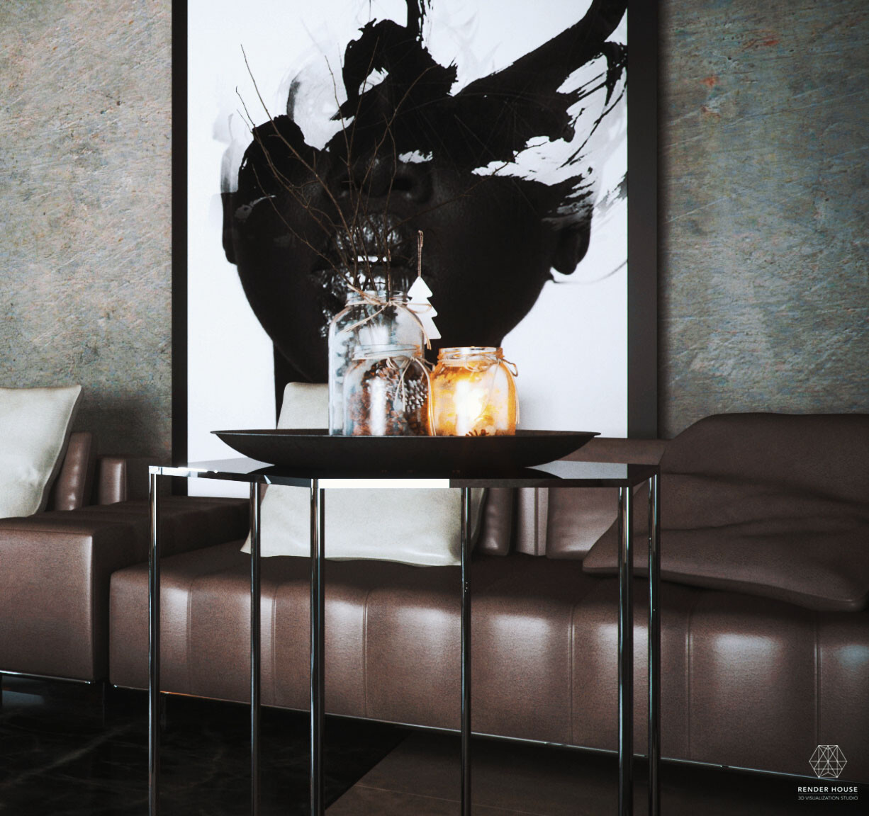 ArtStation - Living Room Fstorm Render Scene | Resources